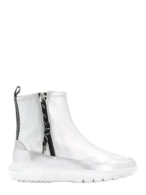 Hogan Interactive Ankle Boots - Silver