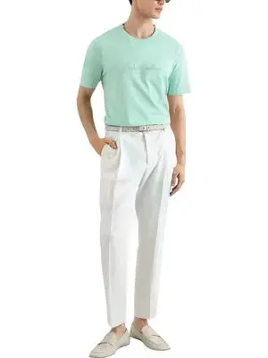 Dolce & Gabbana Cotton T-shirt With Dg Embroidery - Green