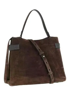 Brunello Cucinelli Large Essence Monile-embellished Tote Bag - Brown