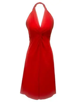 N'ONAT Nonat Soul Summer Halter Neck Dress - Red