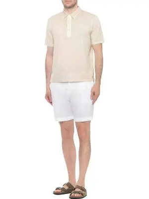 120% Lino Short-sleeve Polo Shirt - Neutrals