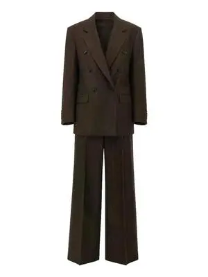 Tagliatore Pinstripe Double-breasted Suit - Brown