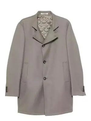 Tagliatore Gordon High-neck Button-up Coat - Grey