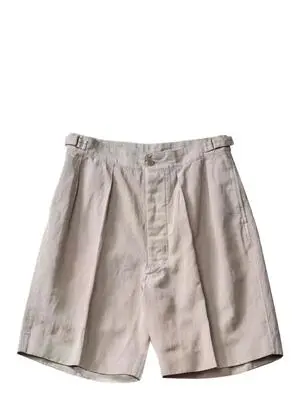 KAPTAIN SUNSHINE Pleated Wide-leg Shorts - Neutrals