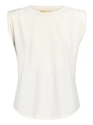 Michael Kors Crew Neck Sleeveless Top - White