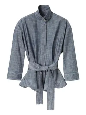 Jacquemus JACQUEMUS Belted Peplum Jacket Grey
