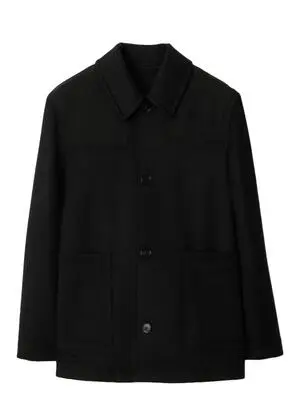 Burberry Wool Shirt Jacket - Black
