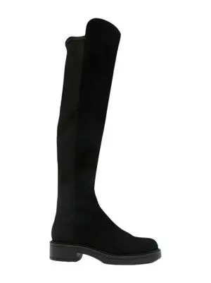 STUART WEITZMAN Stuart Weitzman Celia Suede Over-the-Knee Boots Black