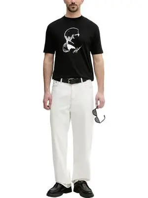 Karl Lagerfeld Graphic-print T-shirt - Black