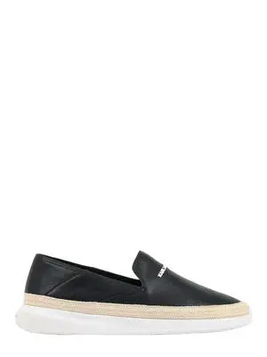 Karl Lagerfeld Logo-print Braided Loafers - Black