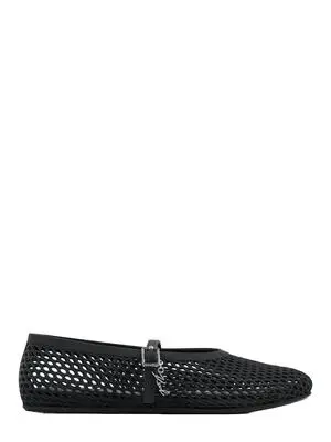 Karl Lagerfeld Jelly Mesh Ballet Flats - Black