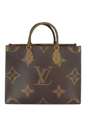 LOUIS VUITTON Louis Vuitton OnTheGo Monogram Tote Bag Brown