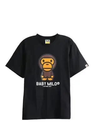 A BATHING APE Baby Milo T-shirt - Black