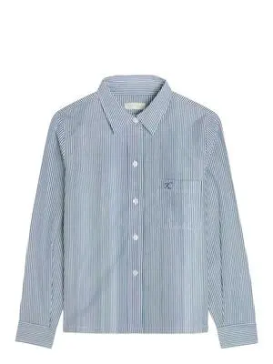 Suzie Kondi Vertical Stripe Shirt - Blue