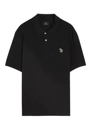 Paul Smith Zebra-patch Polo Shirt - Black