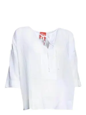 MERCI Tie-fastening Blouse - White