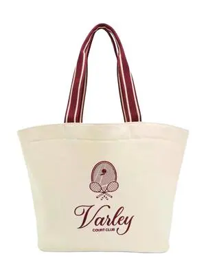 Varley Robinson Club Embroidered Tote Bag - Neutrals