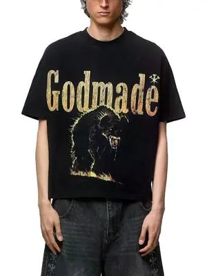 GODMADE Cotton T-shirt - Black