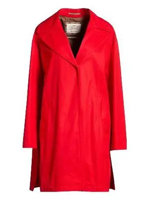 Herno Cotton Twill Overcoat - Red
