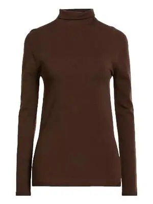 Wolford Virgin Wool & Polyester Knit Turtleneck - Brown