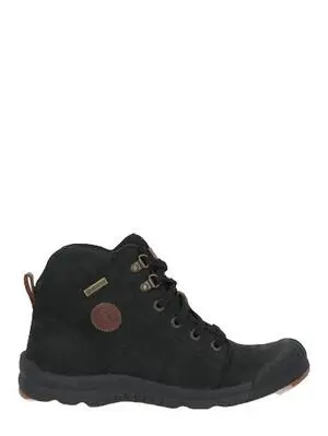 AIGLE Leather And Textile Ankle Boots - Black