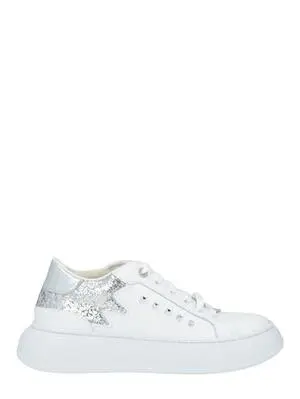 NU2 NEW URBAN SNEAKER Leather Metallic Sneakers - White