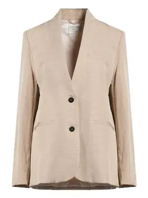 FORTE_FORTE Single-breasted Blazer - Beige
