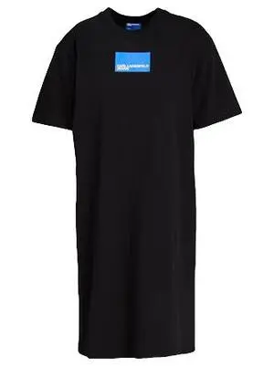 Karl Lagerfeld Organic Cotton T-shirt Mini Dress - Black