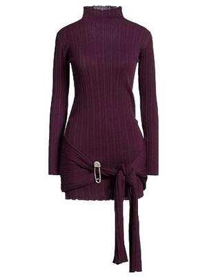 Giuseppe Di Morabito GIUSEPPE DI MORABITO Merino Wool Blend Bodycon Mini Dress Plum