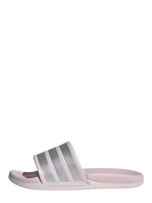 Adidas Adilette Comfort 2.0 Slides - Almost Pink/silver Metallic/almost Pink