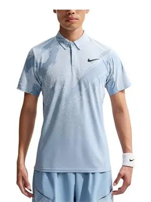 Nike Nike Court Slam Dri-fit Adv Polo Shirt 'work Blue Hydrogen Blue Black' Work Blue/hydrogen Blue/black