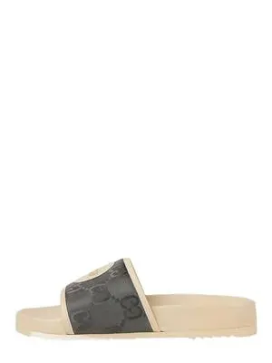 Gucci Off The Grid Slide - Dark Grey/beige