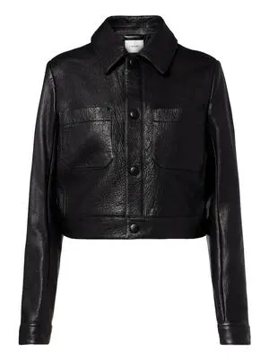 FRAME The Small Leather Jacket - Black