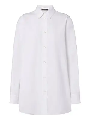 Gucci Gg Checked Cotton Poplin Shirt - White