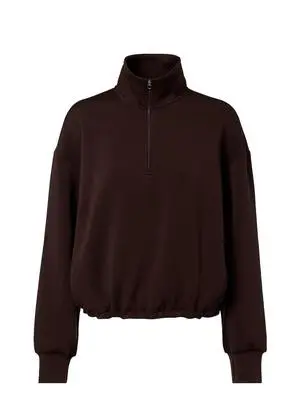 Varley VARLEY Sian Half-Zip Sweatshirt Brown