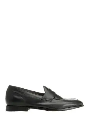 AL DUCA D’AOSTA 1902 Athens Pebble-grain Leather Loafers - Black