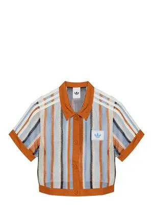 ADIDAS ORIGINALS Cropped Striped Shirt - Multicolour