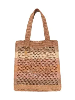 Chloé Chloé Summer Banana Raffia Tote Bag Multicolor Beige