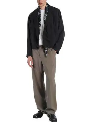 Emporio Armani Pleated Detail Jacket - Black