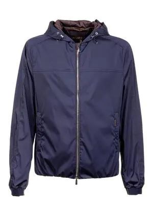 MOORER Moorer Hooded Long Sleeve Zip-Up Jacket