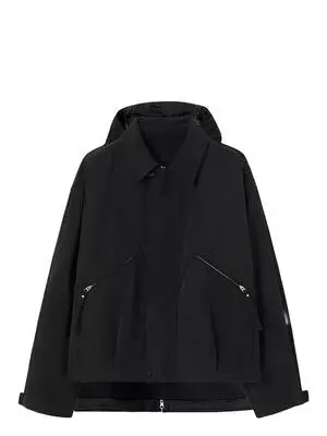 SOLID HOMME Zip-up Jacket - Black