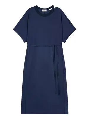STUDIO TOMBOY Cut-out Belted Maxi Dress - Blue