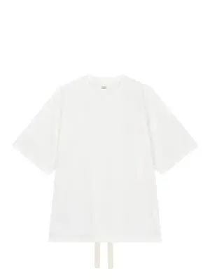 STUDIO TOMBOY Snap-fastening Strap T-shirt - White