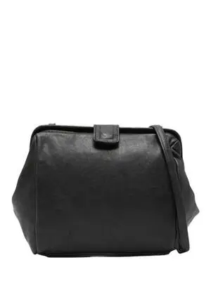 SOMMET Luma Leather Shoulder Bag - Black