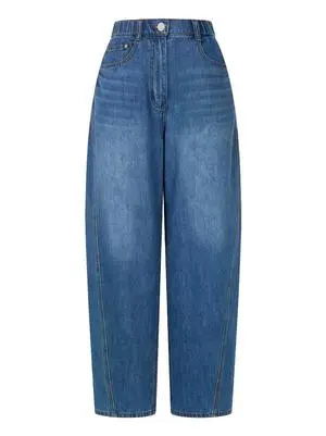 STUDIO TOMBOY Curved Denim Jeans - Blue
