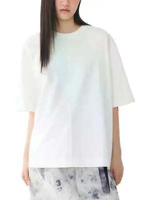 STUDIO TOMBOY Asymmetrical Hem T-shirt - White