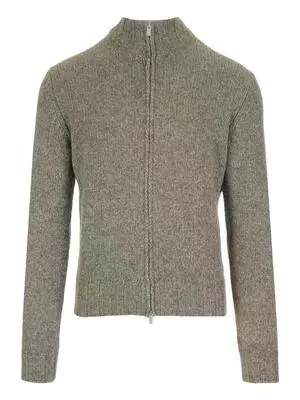 AL DUCA D’AOSTA 1902 Wool Zip-up High-neck Sweater - Brown