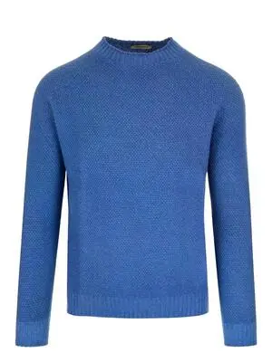AL DUCA D’AOSTA 1902 Merino Wool Crew Neck Sweater - Blue