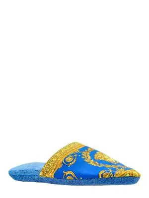 Versace Medusa Barocco Slippers - Blue