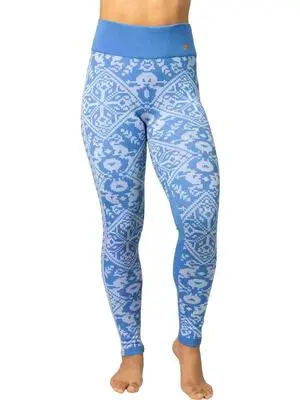 Kari Traa Saga Fair Isle Patterned Base-layer Leggings - Blue